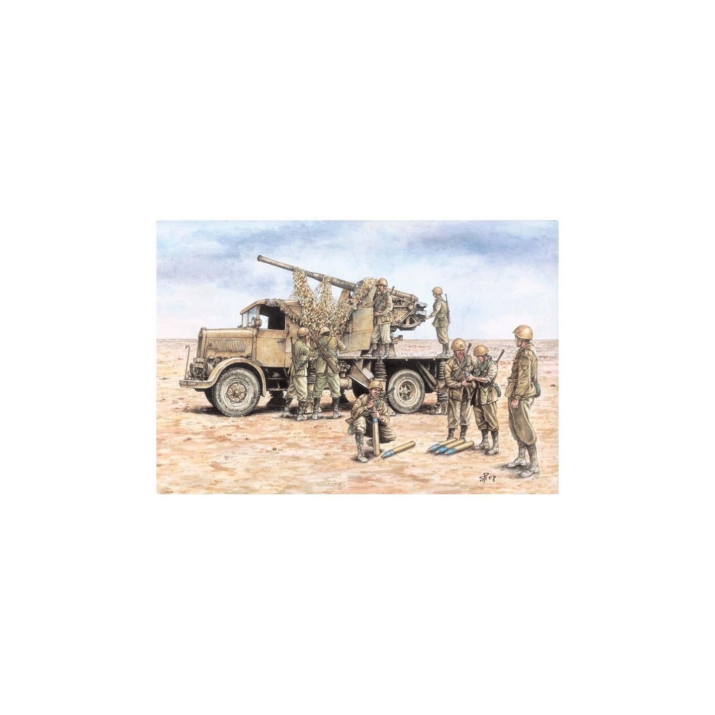 Italeri AUTOCANNONE 3RO with 90/53 AA GUN - FAST ASSEMBLY (Kit di ...