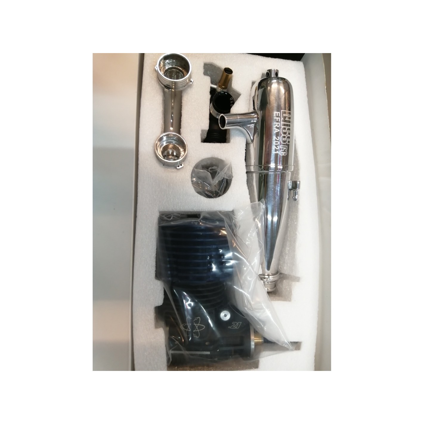 Motore Sirio XL7 off road – 7 Ports Completo di scarico Bliss RC Efra 2021