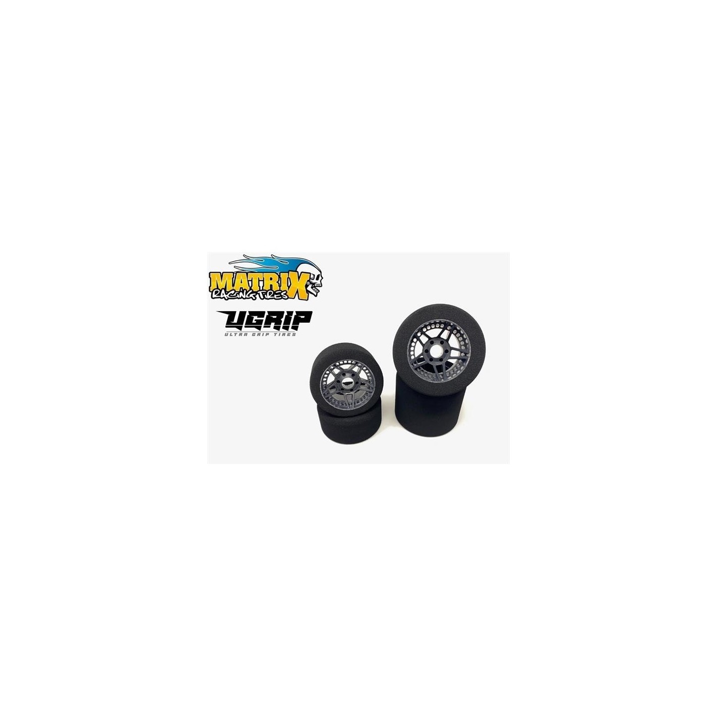 MATRIX RACING TIRES Treno gomme Carbon "ULTRA GRIP " Shore 32/35