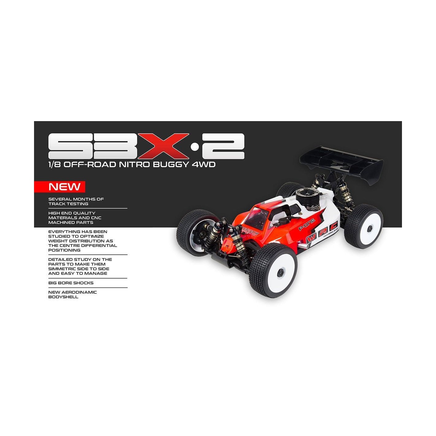 WRC SBX-2 – Kit BUGGY OFF ROAD 1:8 NITRO SBX-2